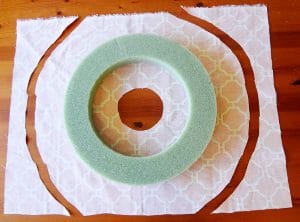 Red Canvas Spring Wreath