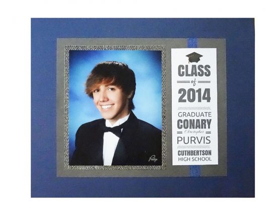 Matted Graduation Keepsake Announcement