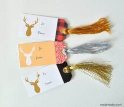 Christmas Deer Gift Tags Printable