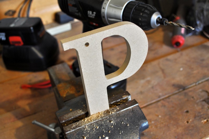 Dazzling Silver Glitter Alphabet Ornament