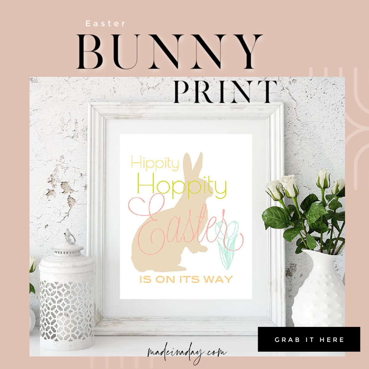 Hippity Hoppity Easter Bunny Printable