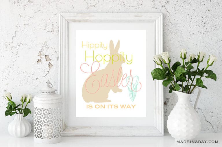 Hippity Hoppity Easter Bunny Printable