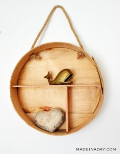 DIY Round Wall Shelf