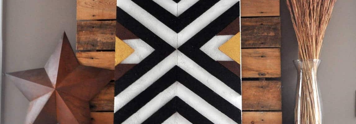DIY Navajo Patterned Wall Art | Made In A Day