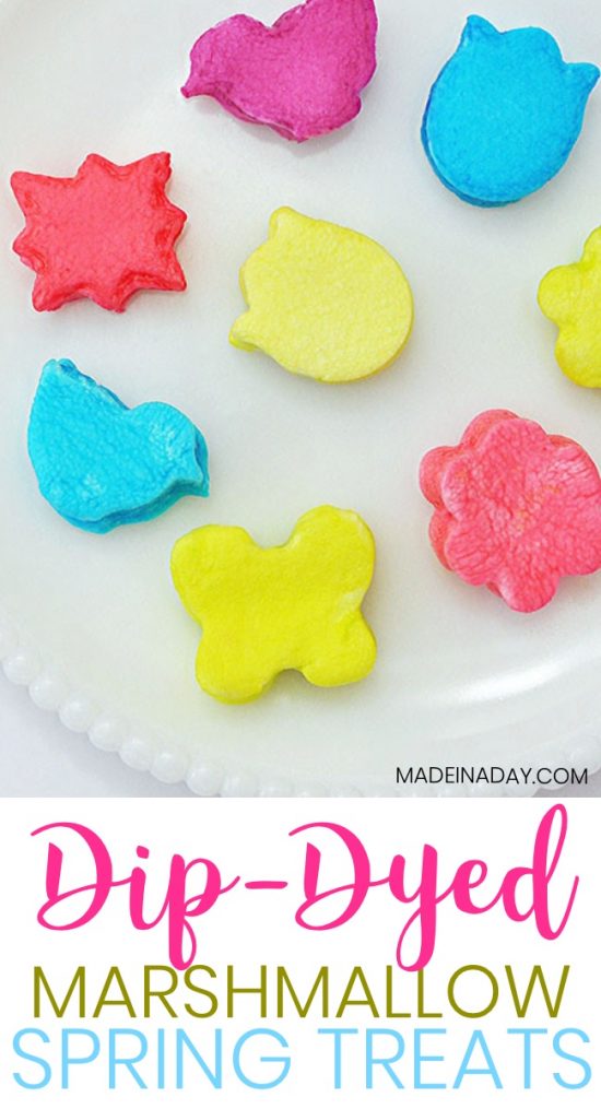 How To Dip Dye Marshmallows With Food Coloring
