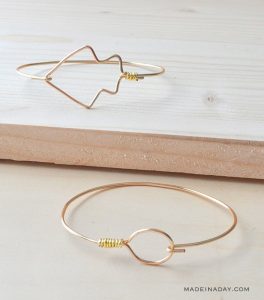 DIY Wire Wrapped Bangles