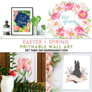 Gorgeous Spring Printable Art For The Home | Made In A Day