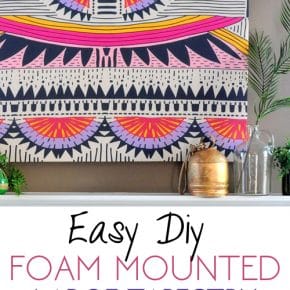 How To Mount A Tapestry For Wall Art | Made In A Day