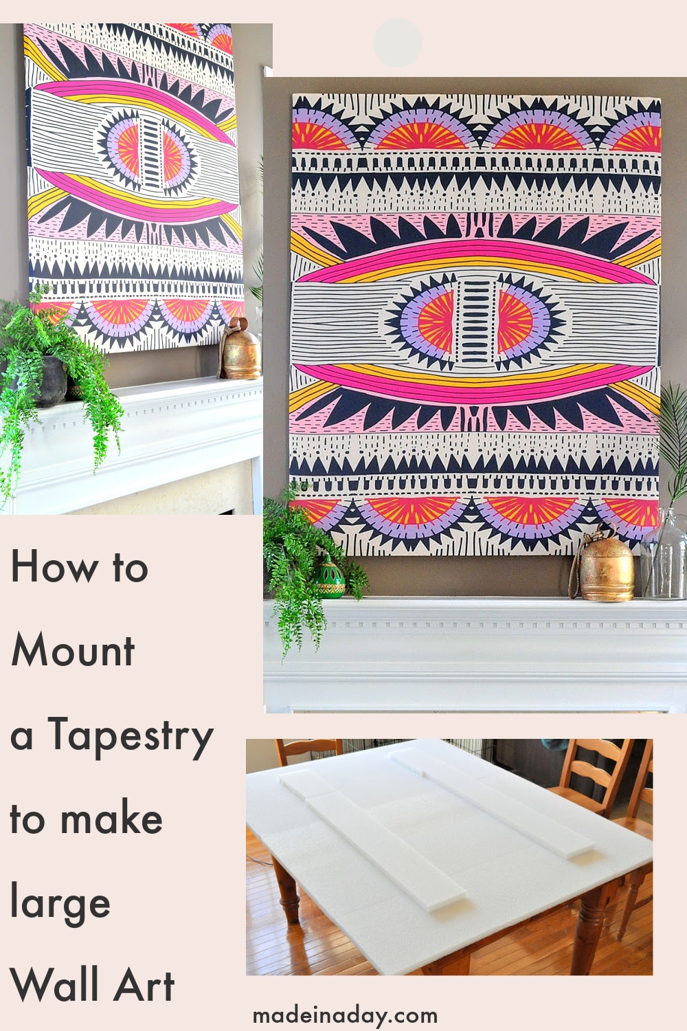 How To Mount A Tapestry For Wall Art