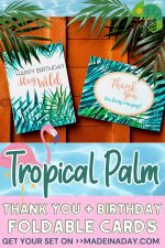 Tropical Birthday And Thank You Note Cards