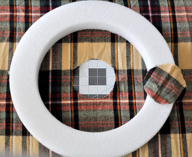 Stunning Cozy Fall Plaid Scarf Wreath