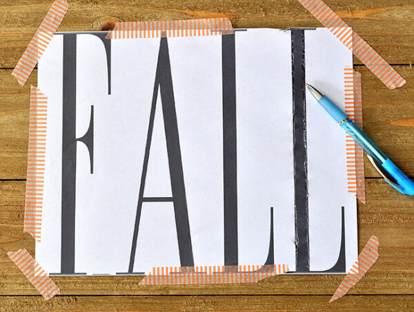 Stunning Fall Awaits Hand Painted Sign