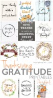 Thanksgiving Gratitude Wall Art Printables