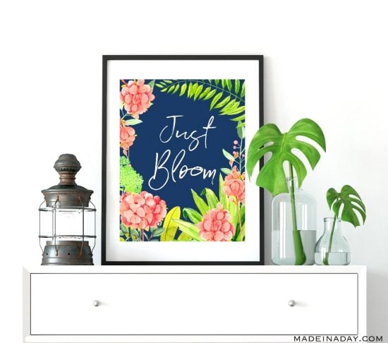 Just Bloom Spring Printable Wall Art