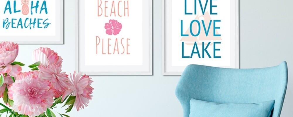 6 Summer Wall Art Printables: Mermaids To Pineapples | Made In A Day