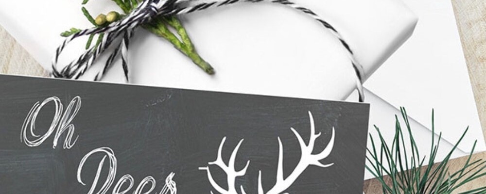 Adorable Oh Deer Christmas Card Printables | Made In A Day