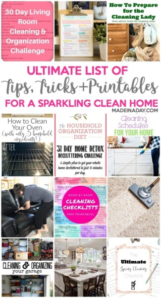 Ultimate List Of Tips & Printables For A Clean Home