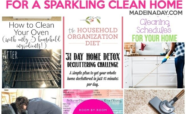 Ultimate List Of Tips & Printables For A Clean Home | Made In A Day