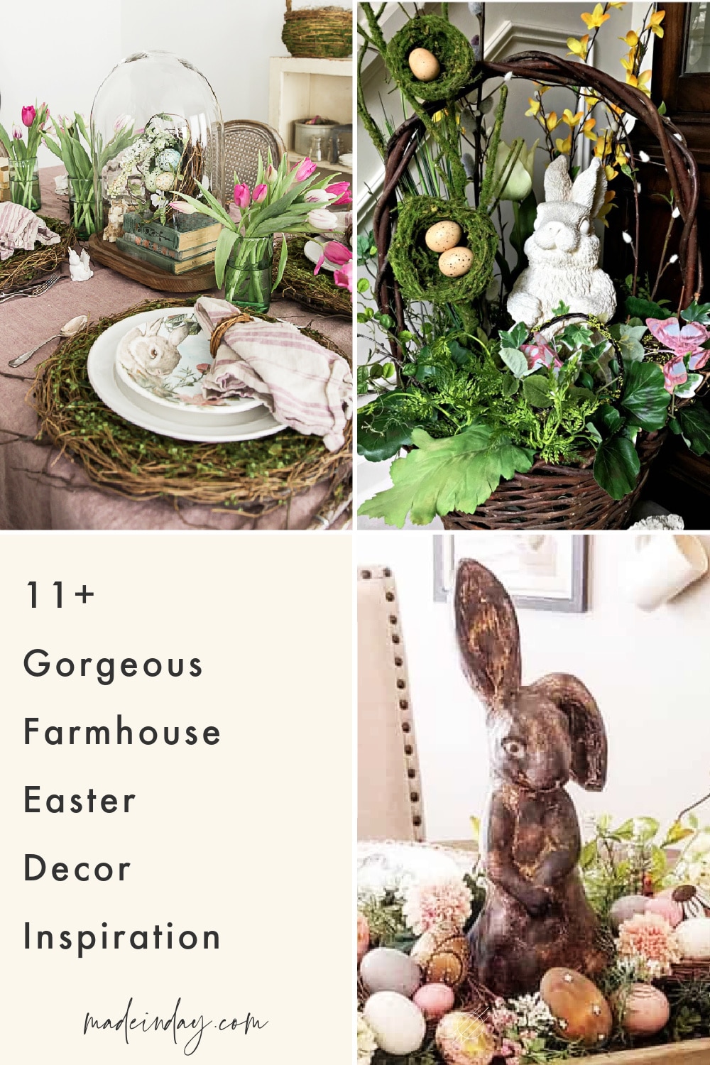 11+ Gorgeous Farmhouse Easter Decoration Inspiration