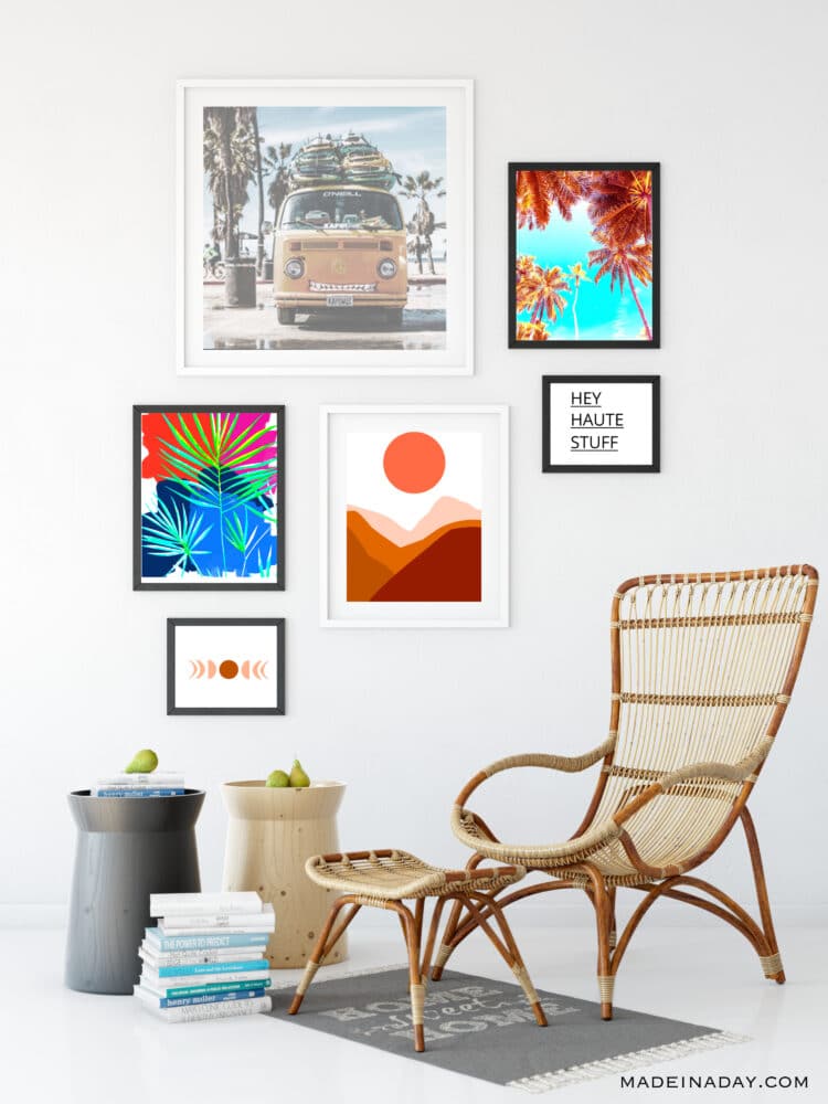 Boho Style Modern Art Printables For The Home | Made In A Day