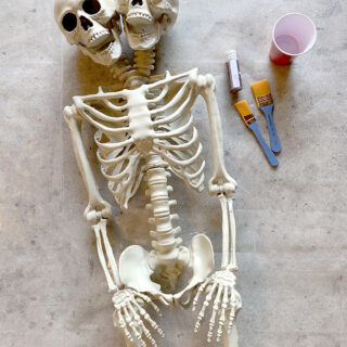 Mesmerizing Two Headed Skeleton Halloween Decor