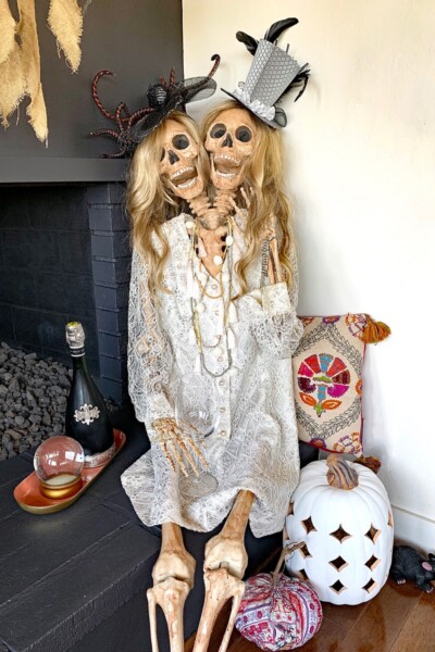 Mesmerizing Two Headed Skeleton Halloween Decor | Made In A Day