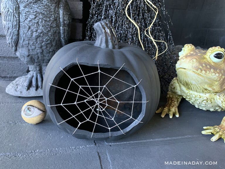 Spine Tingling Spider Web Pumpkin