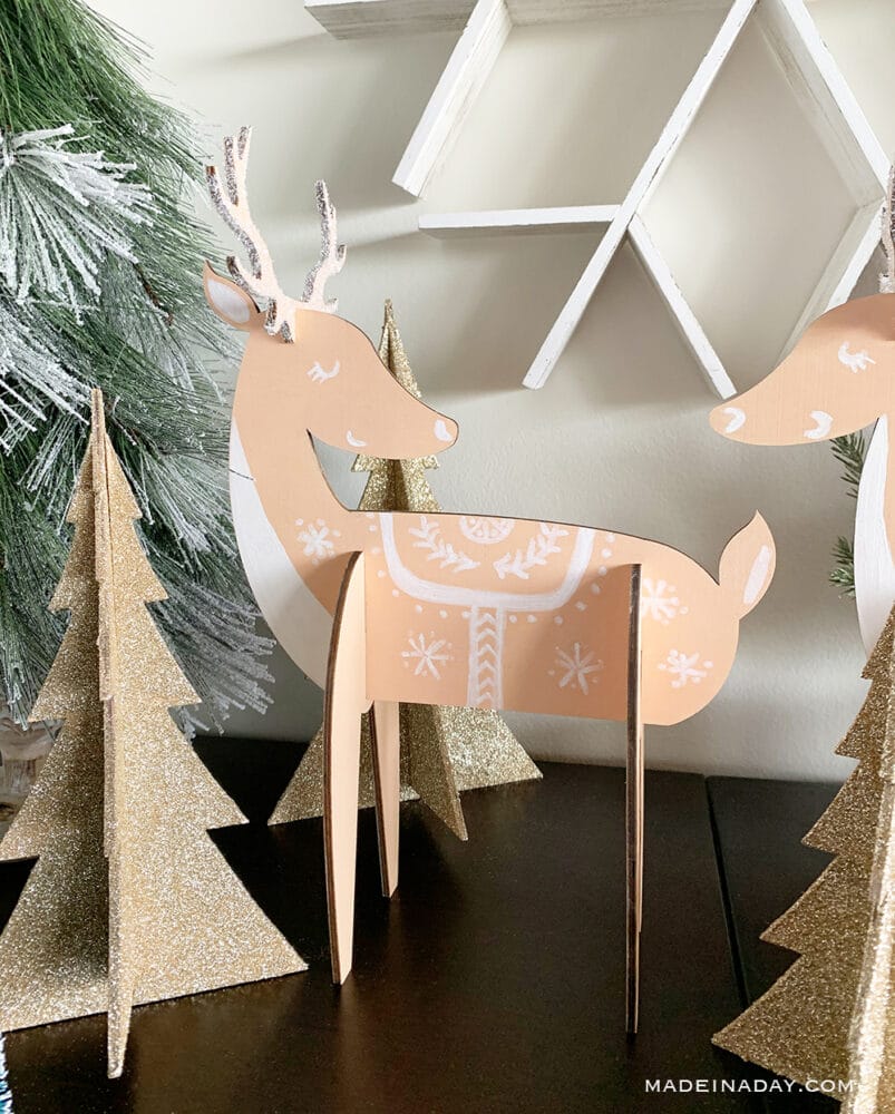 Charming Nordic Reindeer Holiday Decor