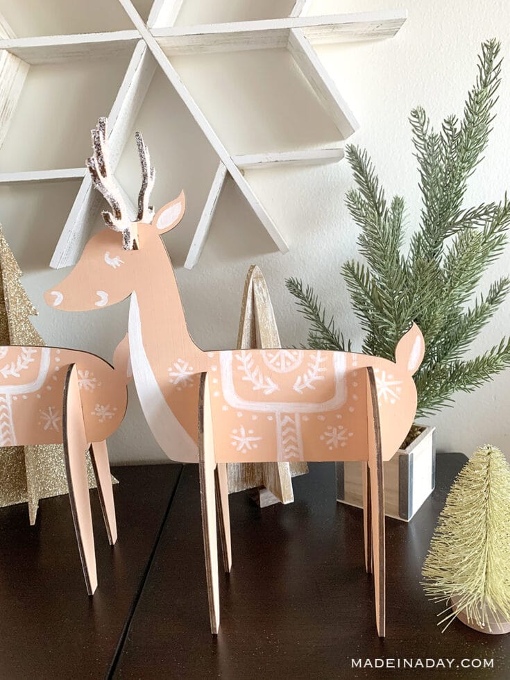 Charming Nordic Reindeer Holiday Decor