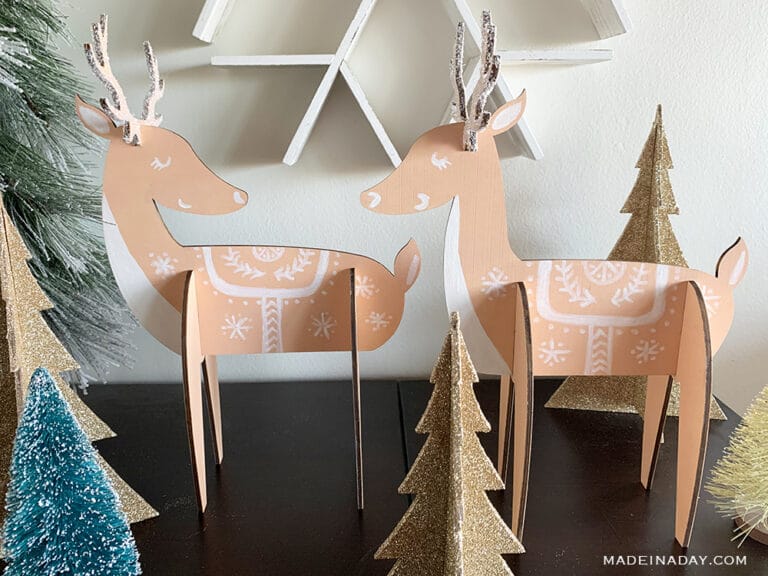Charming Nordic Reindeer Holiday Decor