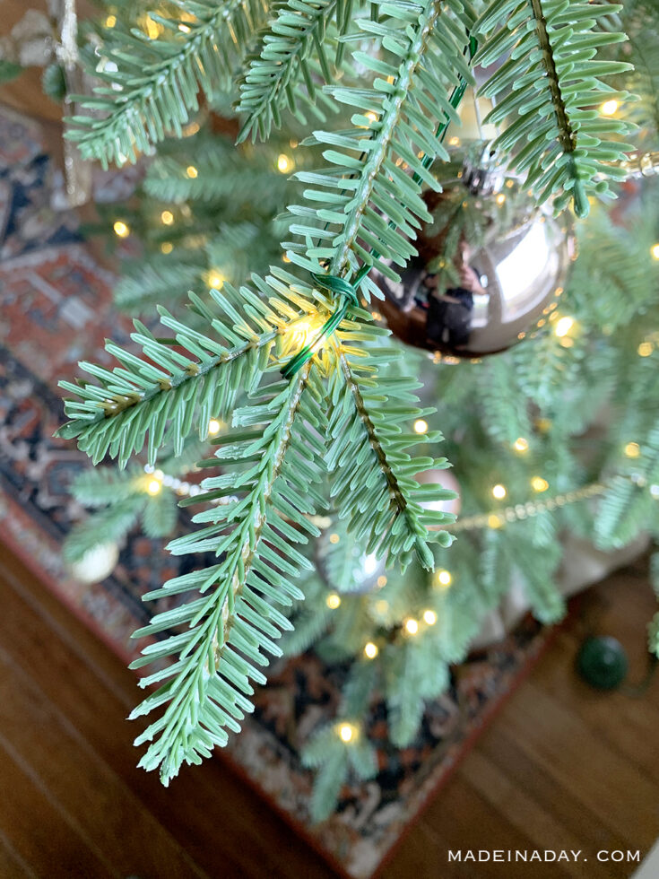 Sparkling Champagne Gold Sparse Christmas Tree