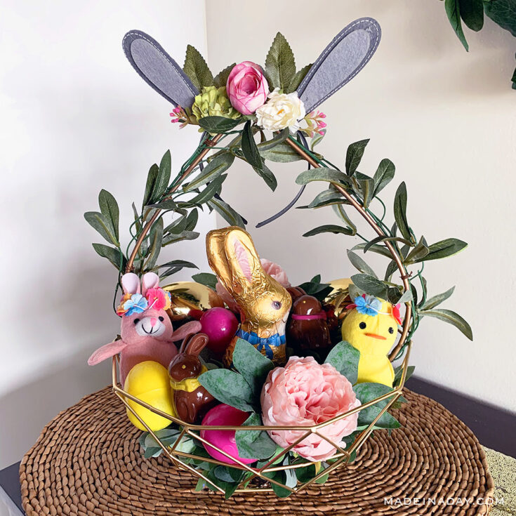 Charming Boho Style Woodland Easter Basket