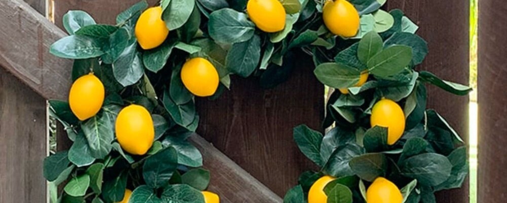 DIY Lemon Wreath From A Garland | Made In A Day