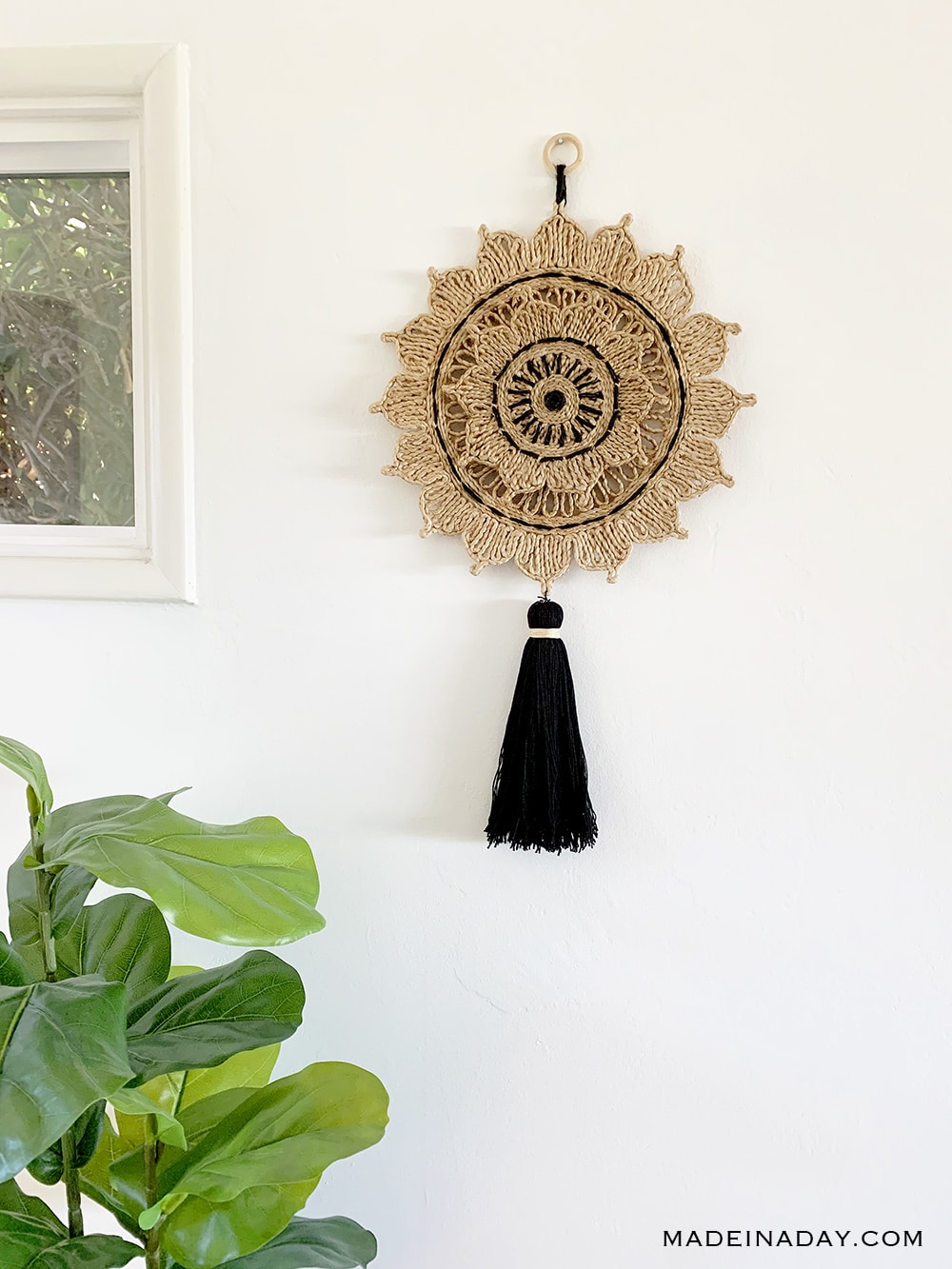 Woven Sun Wall Hanging