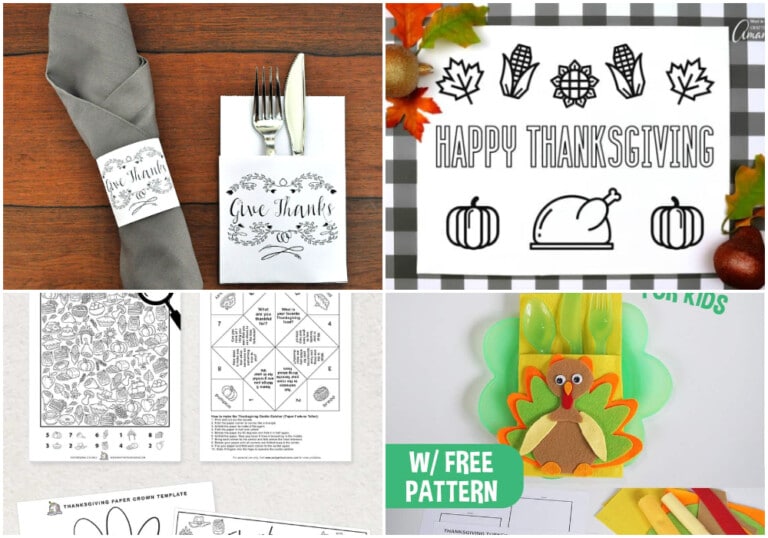 30+ Thanksgiving Printables For The Perfect Holiday Gathering