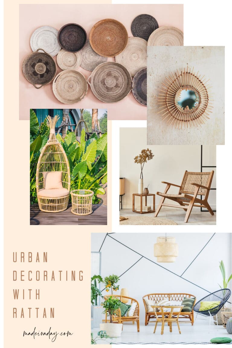 Fun Urban Decorating With Rattan Furniture And Decor | Made In A Day