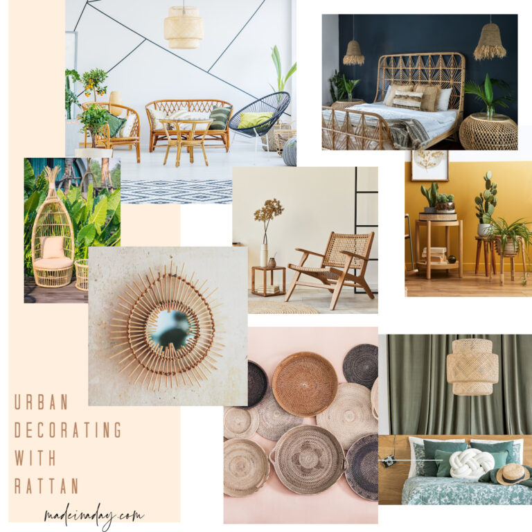 Fun Urban Decorating With Rattan Furniture And Decor