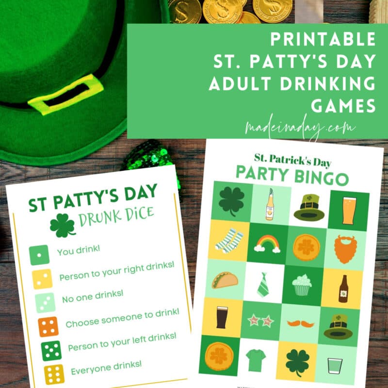 St Patricks Day Drinking Games Printables