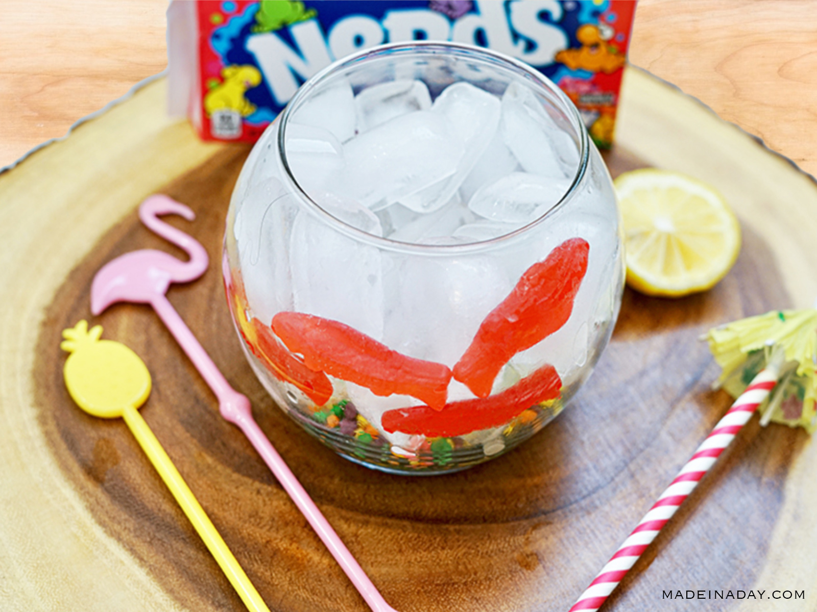 Refreshing Seagrams Calypso Colada Fishbowl Cocktail