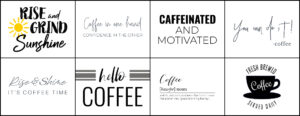 Perky Free Printable Coffee Signs For Your Bar!