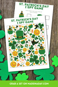 St Patricks Day I Spy Game Printable