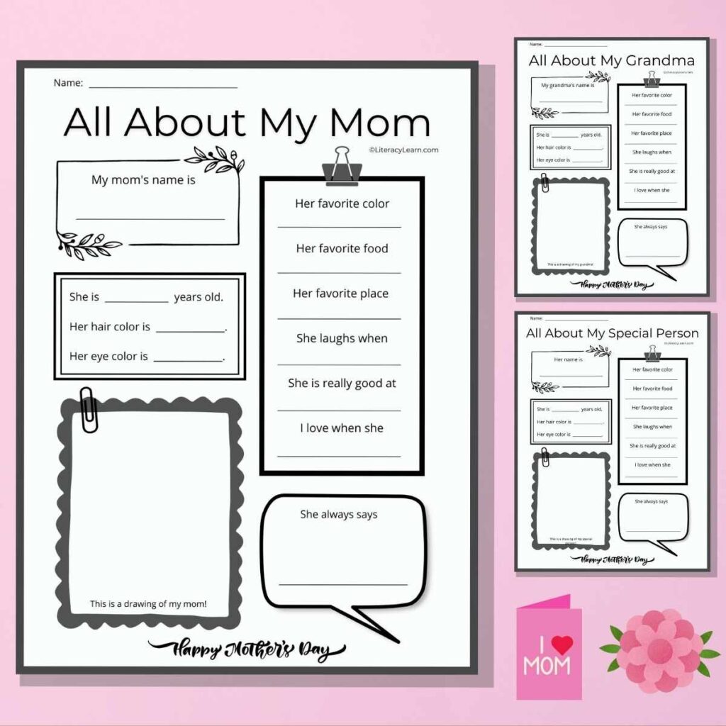 Kid Gift Printables For Mom On Mothers Day | Made In A Day