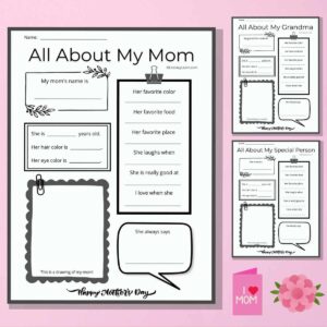 Kid Gift Printables For Mom On Mothers Day | Made In A Day