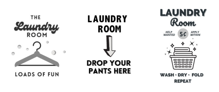 Free Printable Laundry Room Signs