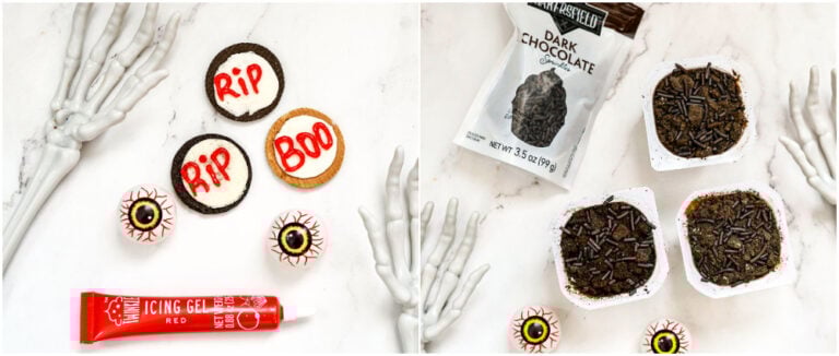 Halloween Pudding Graveyard Dirt Cups