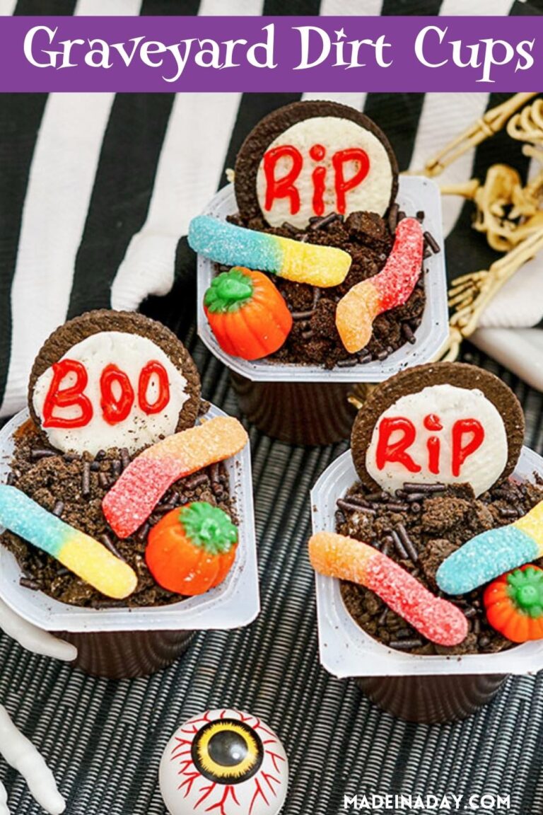 Halloween Pudding Graveyard Dirt Cups