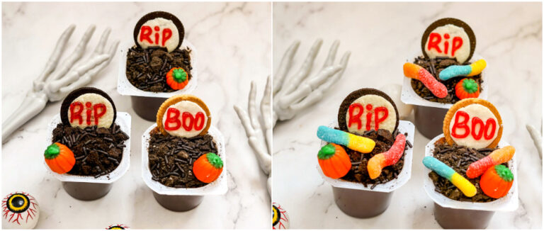 Halloween Pudding Graveyard Dirt Cups