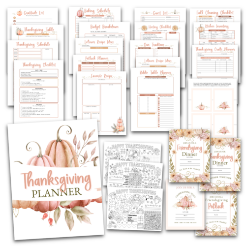 Thanksgiving Dinner Checklist Mini Planner
