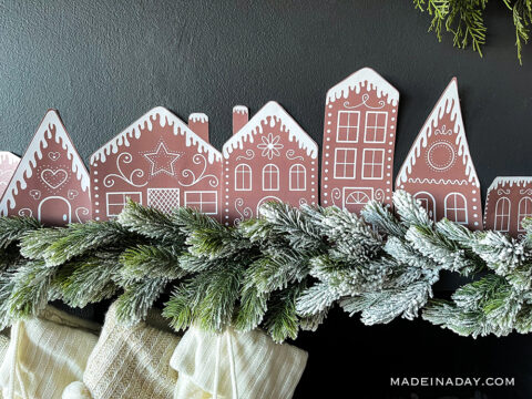 Printable Gingerbread Village Houses