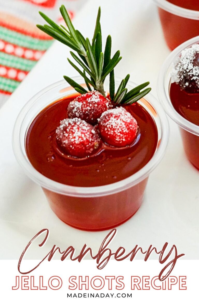 Holiday Cranberry Jello Shot Recipe